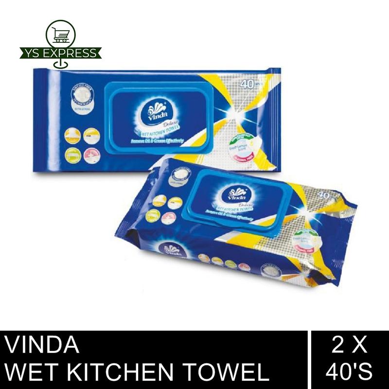 VINDA Deluxe Wet Kitchen Towel 40'S - TikTok Shop Malaysia