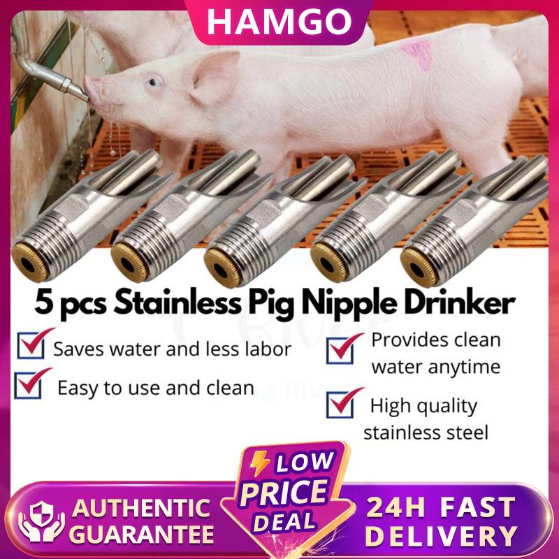 Stainless Steel Dispenser For Pig Automatic Water Feeder Fo - TikTok ...