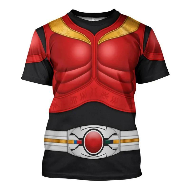 Kamen Rider 3D Bercetak Bertopeng Kuuga Build Baju-T Cosplay - TikTok ...