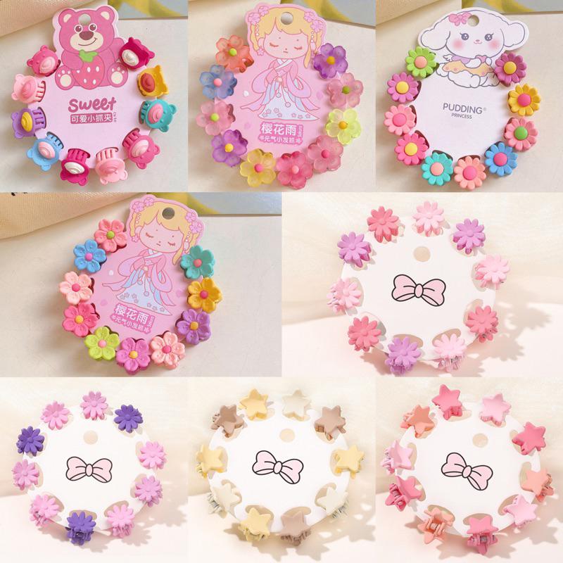 Klip Rambut Saiz Mini, 10pcs, Kad Klip Rambut Bunga, Penyepi - TikTok ...