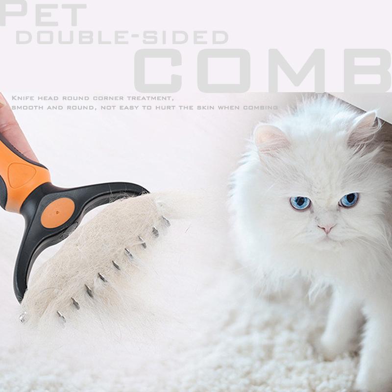 Pet Double Sided Open Knot Comb Dog Comb Dog Comb Cat Beauty - TikTok ...