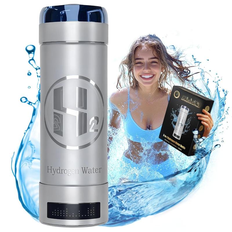 Hydrogen Water Bottle Generator, Up to 9000 PPB Hydrogen Bottle ...