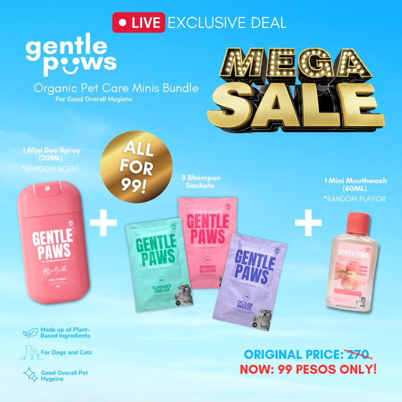 [MEGA MINIS BUNDLE] Gentle Paws Organic Natural Plant-Based Deo ...