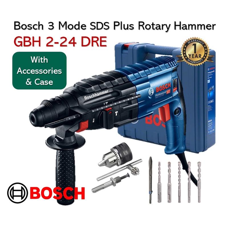 BOSCH GBH 2-24 DRE 3-Function SDS-Plus Heavy Duty Rotary Hammer ...