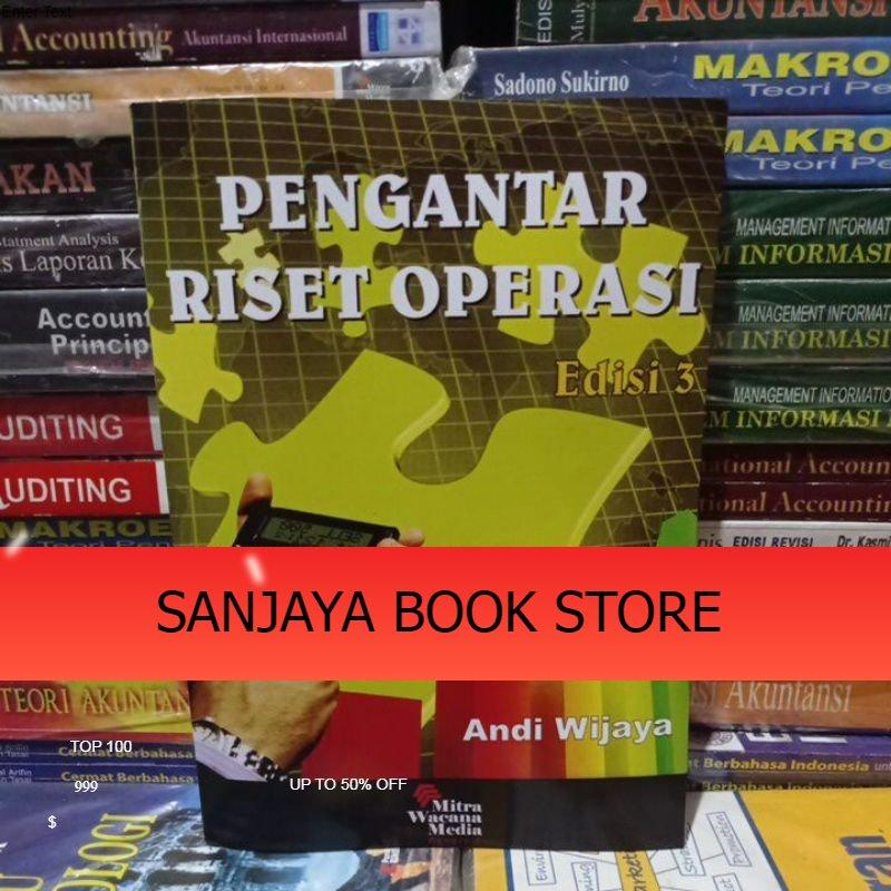 Buku Pengantar Riset Operasi edisi 3 by Andi Wijaya - Shop | Tokopedia