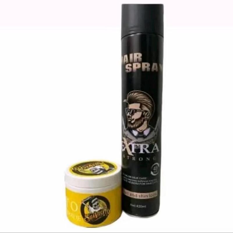 COMBO SET Hair Spray & Hair Gel Pomade Rambut Haircare - TikTok Shop ...