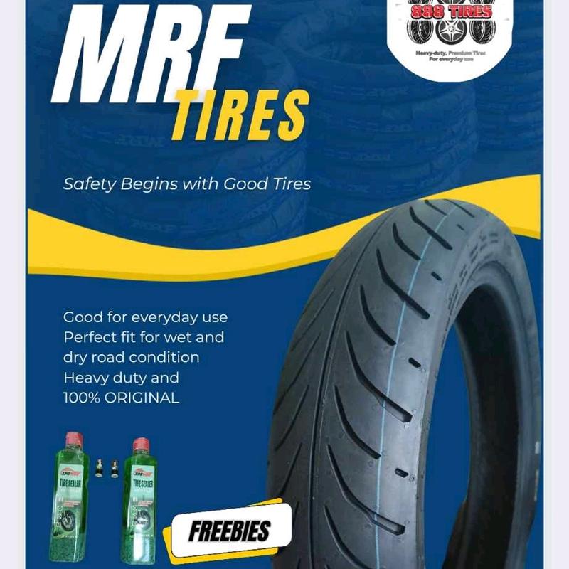 MRF Motorcycle tire SIZE 17 TUBELESS TIRE FOR SNIPER, HONDA WAVE ...