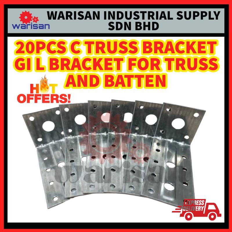20PCS C TRUSS BRACKET GI L BRACKET FOR TRUSS AND BATTEN - TikTok Shop ...