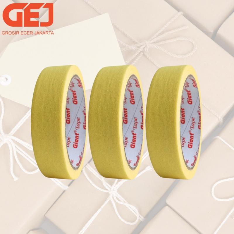 Lakban Kertas Masking Tape Merk Giant Tape 23mm x 20yard - Shop | Tokopedia