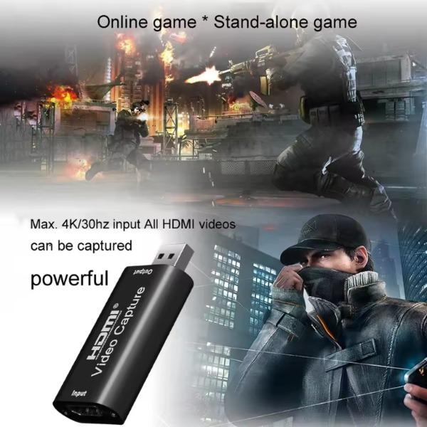 Peranti Perekam HDMI USB, Kualiti 1080p, Rakaman Kad Video, Penstriman ...