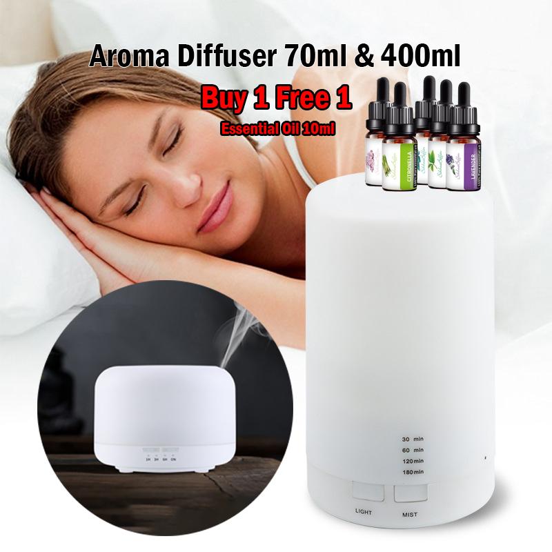 [Buy 1 Free 1 Essential Oil] USB Powered Aroma Diffuser 70/400ML ...