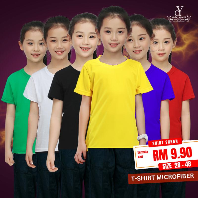 CY SHIRT MICROFIBER SPORT / BAJU SUKAN KAIN JERSI / SCHOOL KIDS ...
