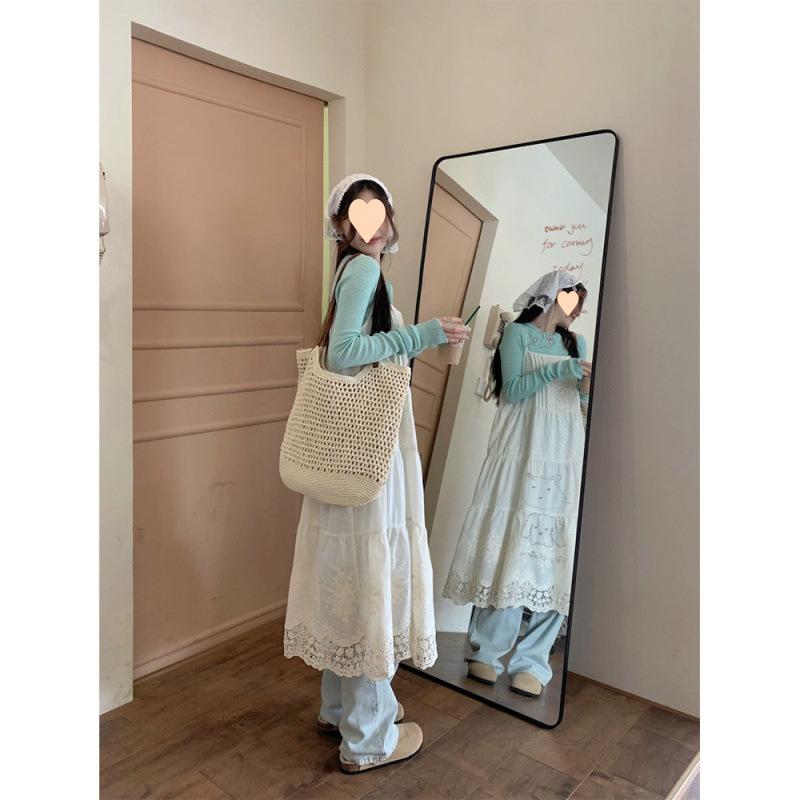 Gaun Anduh Renda Perancis, Gaun Musim Bunga Wanita 2025, Gau - TikTok ...