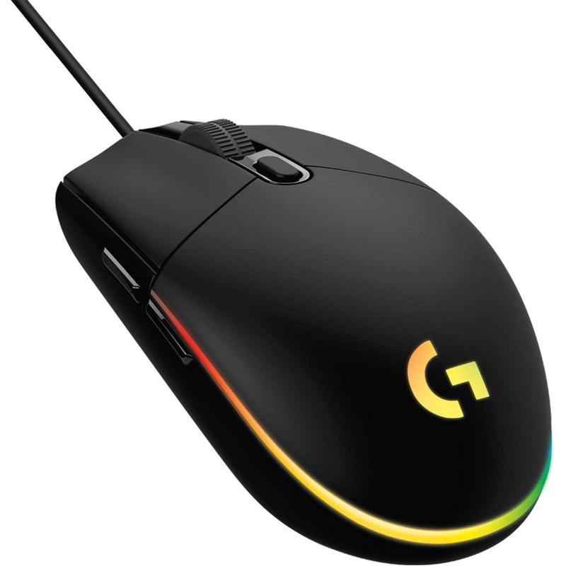 2024 Logitech G203 Wired Gaming Mouse, 8,000 DPI, Rainbow Optical ...