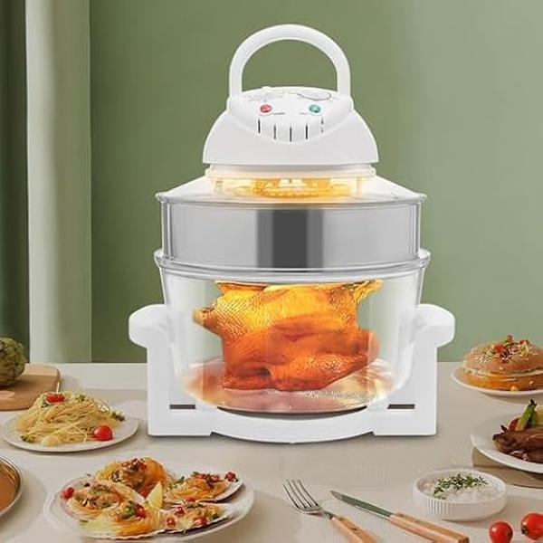 17L Glass Halogen Air Fryer & Convection Oven – 1300W Infrared Multi ...