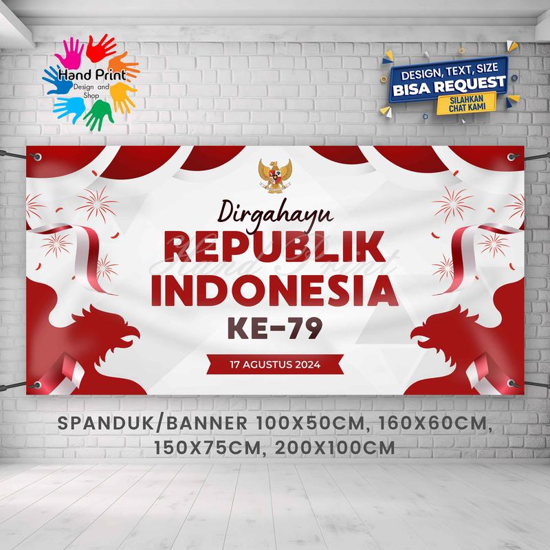 Cetak Spanduk Banner 17 Agustus Hari Kemerdekaan Perayaan MM - Shop ...