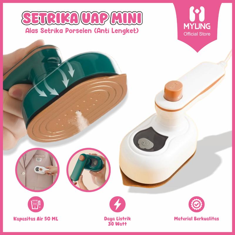 MYUNG Setrika Lipat Uap Mini Portable Travel 30 Watt Kapasitas - Shop ...