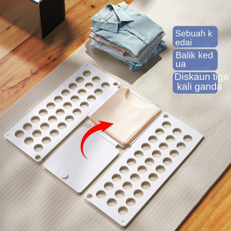Papan Lipat Baju Lipat Rumah Tangga Lazy Folding Shirt Tools - TikTok ...