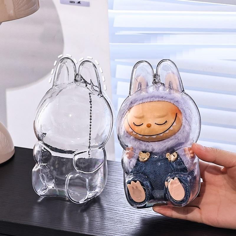 Labubu Cover Case V1 V2 Protection Case PVC Transparent Doll - TikTok ...