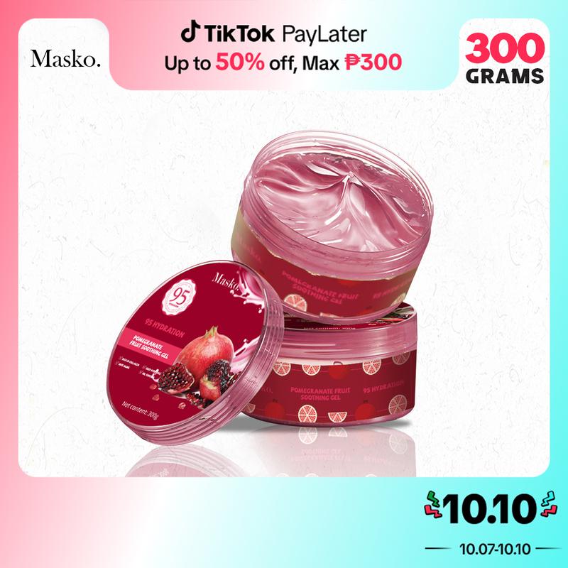 Masko. 95% Hydrating Pomegranate Soothing Gel Skin Softer & More ...
