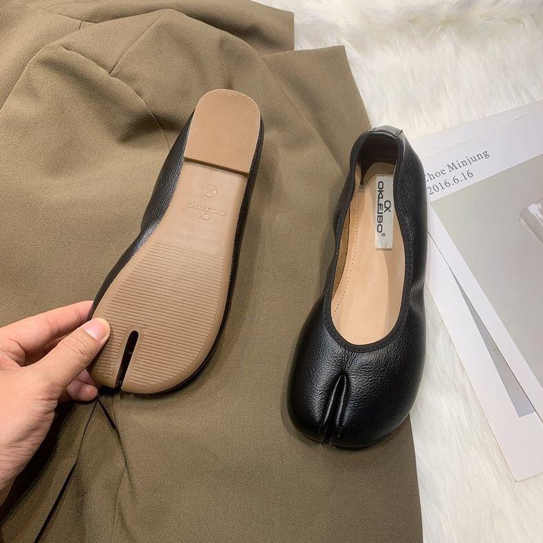 Spring Summer New Shallow Slip-On Split Toe Pig's Trotters Shoes ...