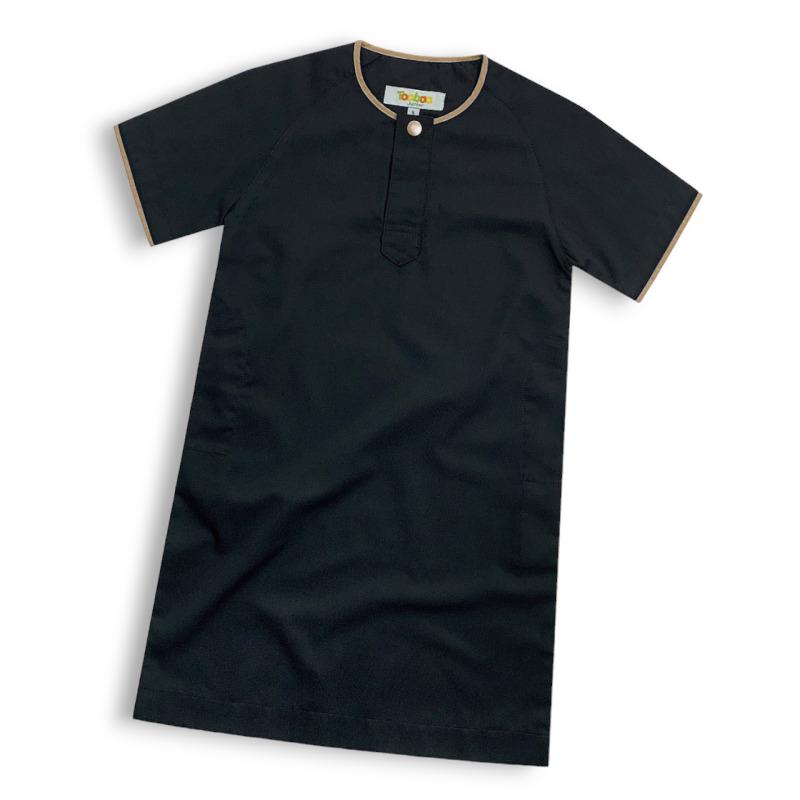 Toobaa Boys Rais Black Sepia - Short Sleeve Jubah - TikTok Shop Singapore