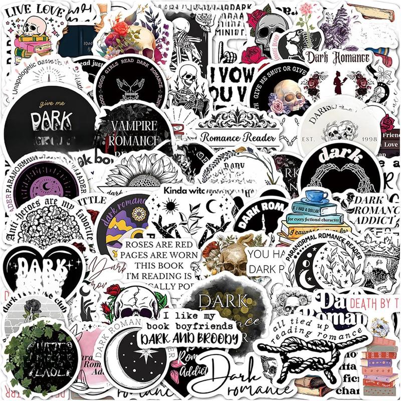 60 count Dark Romance Book Stickers for Teens Boys Girls Adults ...