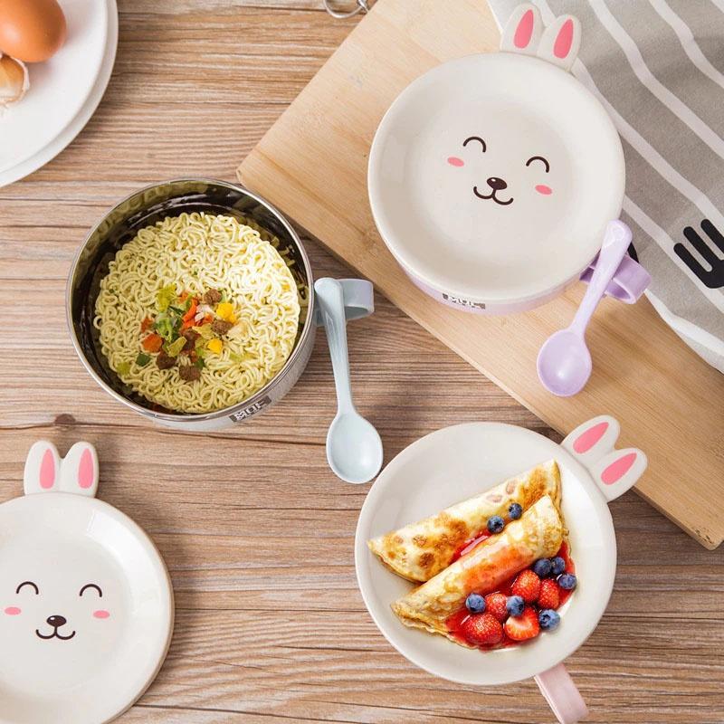 CSEMART Cute Cartoon Stainless Steel Bowl Kitchen Large Soup - TikTok Shop Malaysia