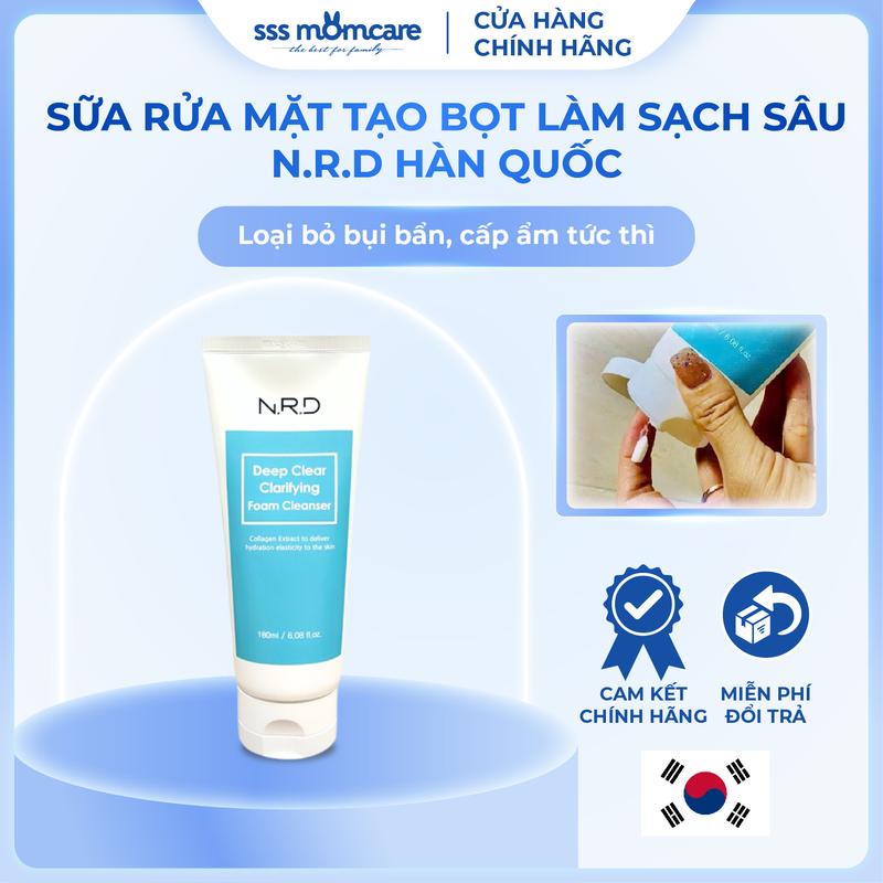 Sữa rửa mặt N.R.D tạo bọt làm sạch sâu Hàn Quốc 180ml - TikTok Shop Vietnam