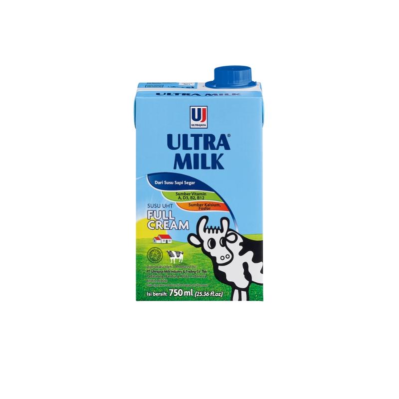 Ultra Milk UHT Full Cream 750 ml 1 pack - Shop | Tokopedia