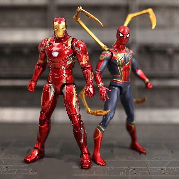 Patung Model Hero Avengers, Spider-Man, Iron Man, Black Panther ...