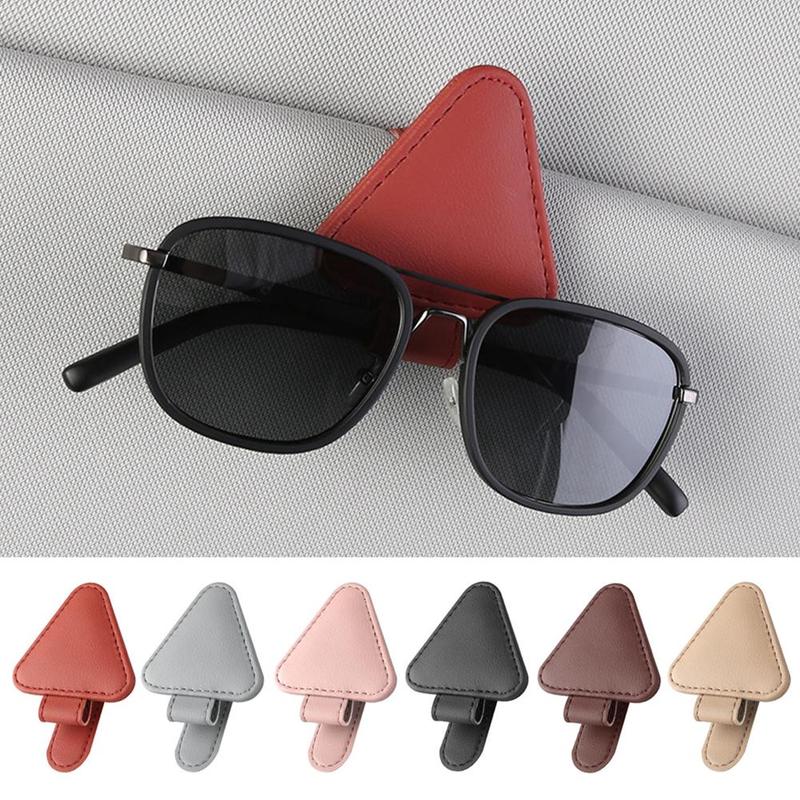 Triangle Car Sun Visor Glasses Holder Frame Auto Fastener Clip - TikTok ...