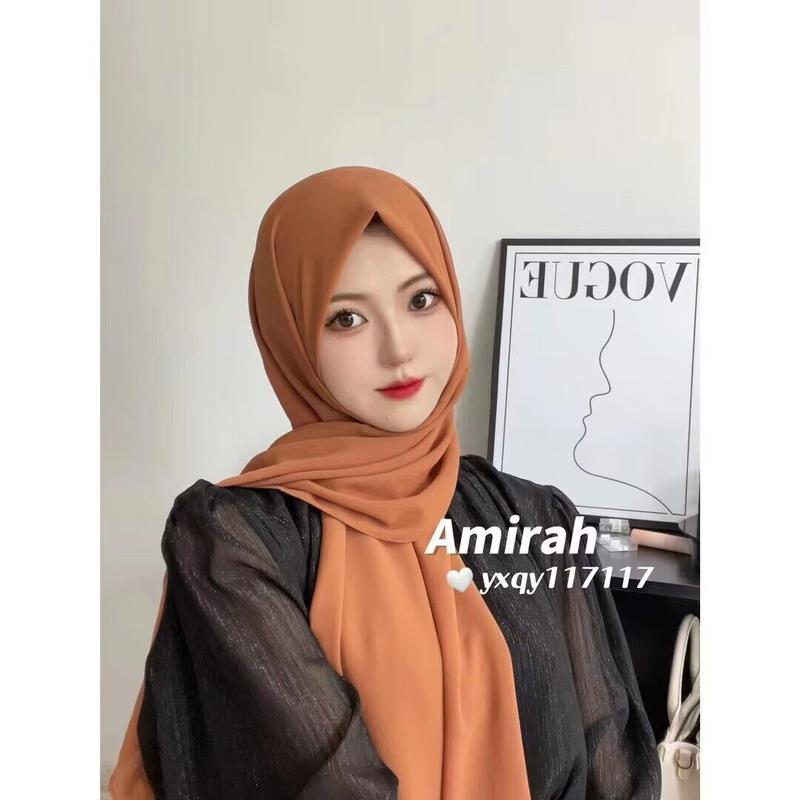 Selendang Panjang Sifon, Warna Baharu, Serba guna untuk Semu - TikTok ...