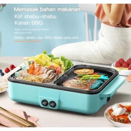 MULTI COOKER GRILL 2IN1 BBQ HOT POT SUKI GRILL ELEKTRIK LISTRIK - Shop ...