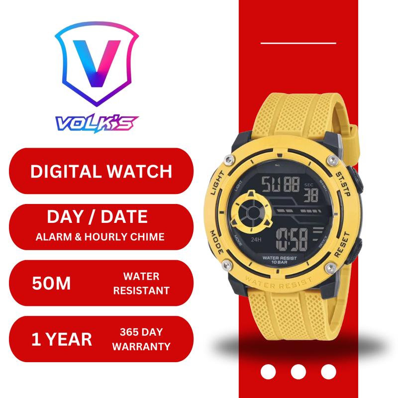 VOLK'S Digital Watch Fitness Sports Water Resistant Elektronik - TikTok ...