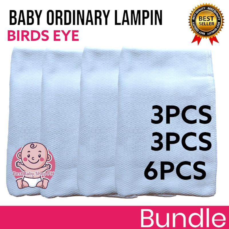 3PCS/6PCS/12PCS BABY ORDINARY WHITE LAMPIN BIRDS EYE/ Soft Absorbent ...