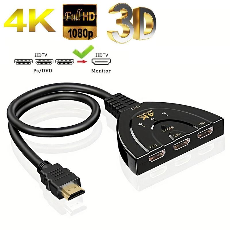 4k * 2K 3 port HDTV-compatible switch 4K 3D video switcher KVM - TikTok ...