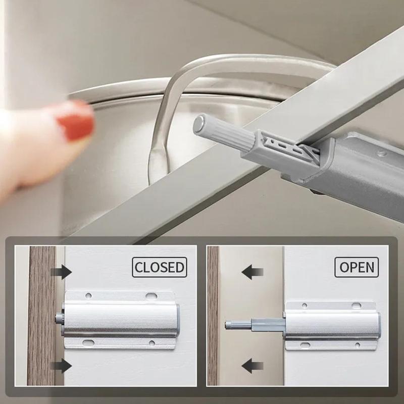 🌟KWTK🌟Push-type Stainless steel cabinet door rebounder Handle-free ...