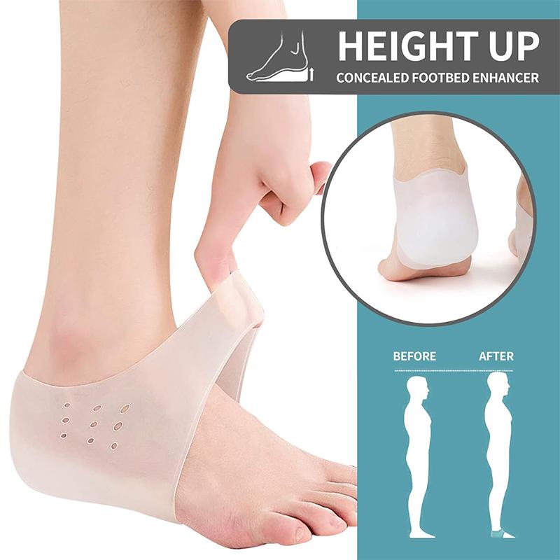 3-6cm 1 Pair Height Increase Insole Invisible Silicone Heigh - TikTok ...