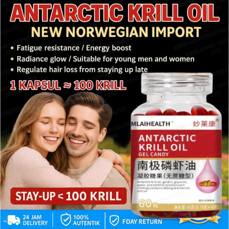 ️100% Asli ️ ⭐Beli 2 Gratis 3⭐Original Import Minyak Krill Antartika ...