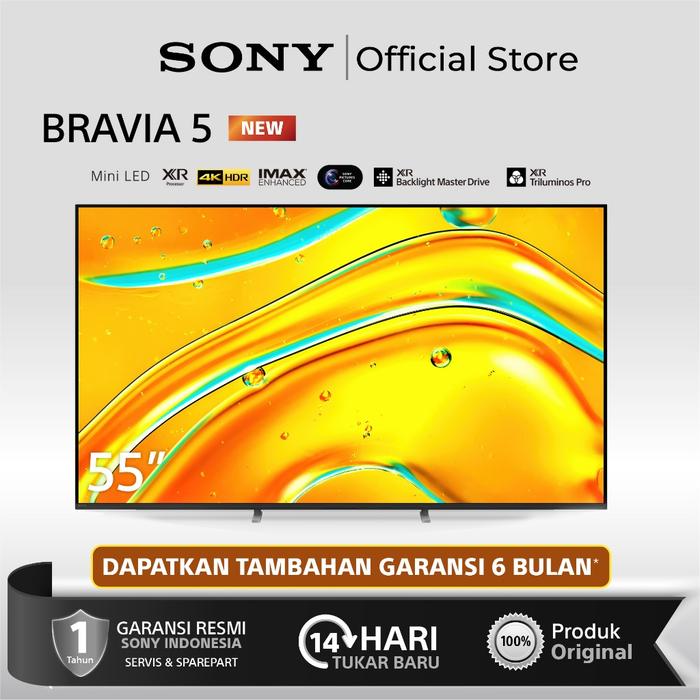 Promo SONY BRAVIA 5 55" K-55XR50 Smart TV 55 Inch 4K HDR Google TV ...