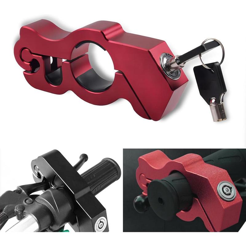 Motorcycle Grip Brake Lock, 5-5/16" x 2-3/16" x 15/16" Alloy Anti-Theft ...