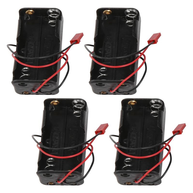 4Pack 6V 4XAA Battery Container Case Holder Pack Box JST Plu - TikTok ...