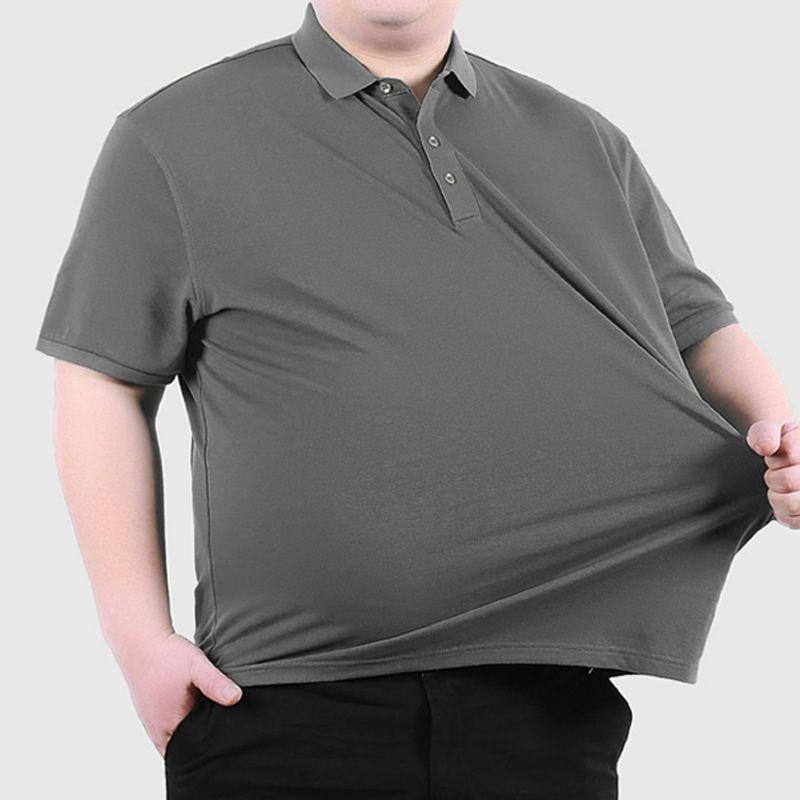 2024[8XL] plus Size Overweight Man Polo Shirt Fat Guy Extra Large ...
