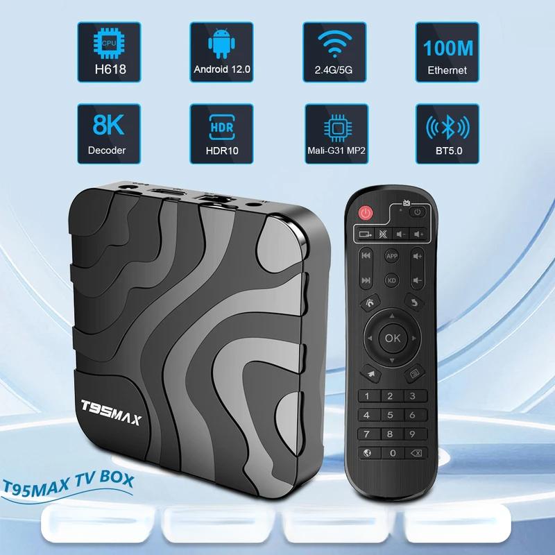T95MAX Smart TV Box Android 14.0 Allwinner H618 Wifi Dual 2.4G/5G ...