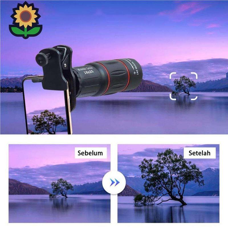 Lensa Teleskop HP 18X Profesional - Kamera Smartphone untuk Fotografi ...