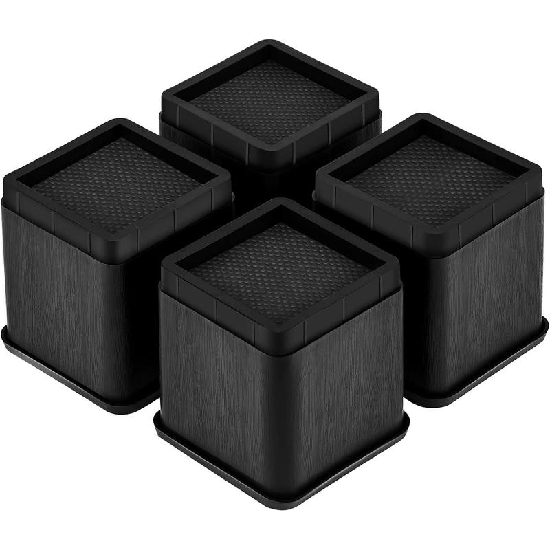 Adjustable Bed Furniture Risers Elevation In Heights Heavy Duty ...