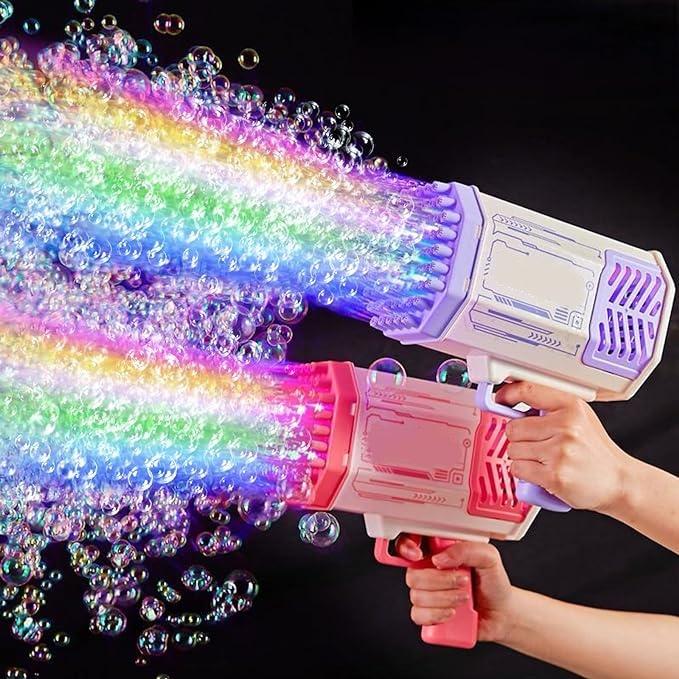 Bubble Machine Kids Toys, Bubble Machine with Colorful Light - TikTok Shop