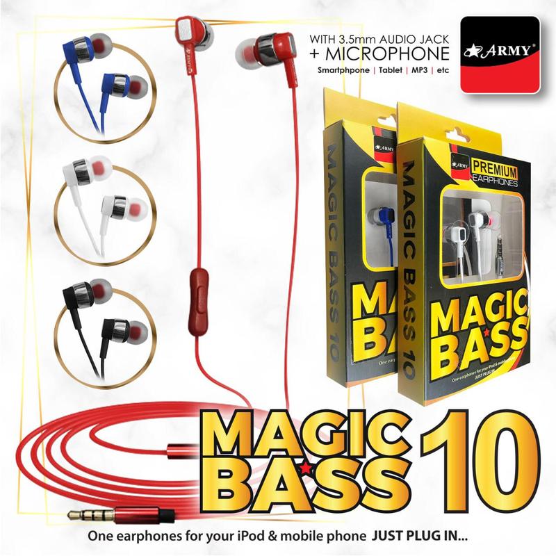 Headset Handsfree Army Magic Bass Premium Original Army - Shop | Tokopedia