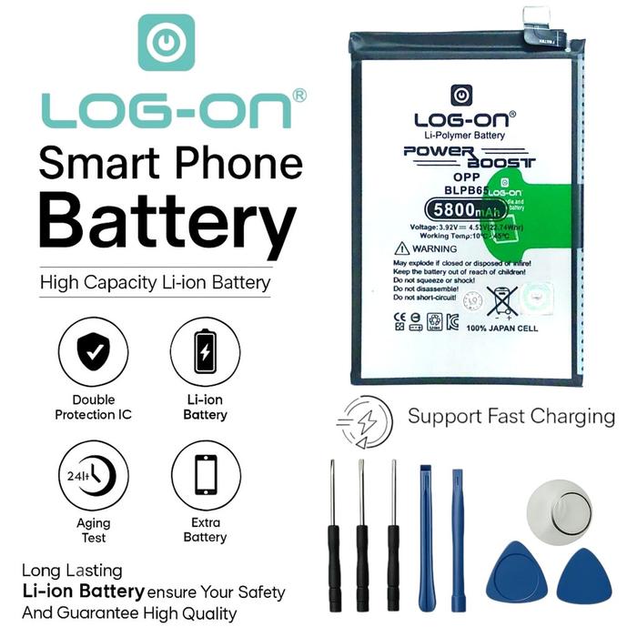 Promo Baterai Log on BLPB65 Untuk Oppo A5 PRO BLP-B65 Power Boost ...